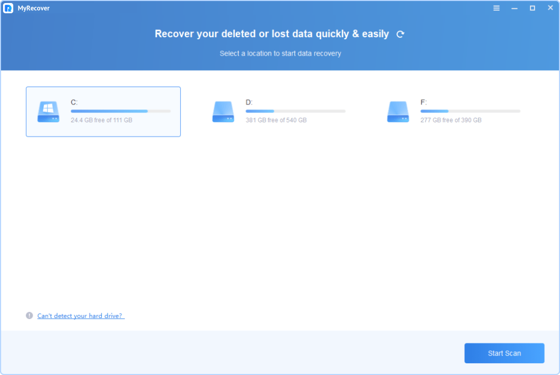MyRecover – The Best Windows Recovery Tool