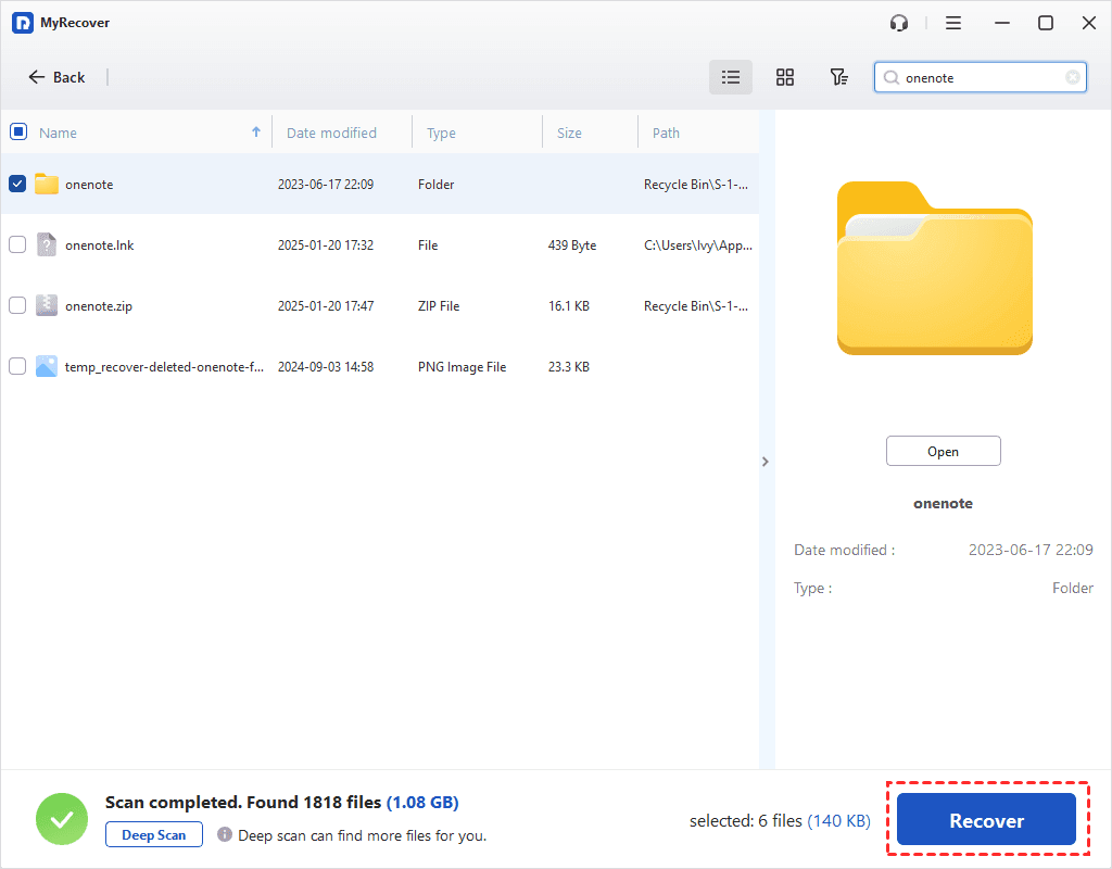 How To Recover Unsaved Or Deleted Onenote Files 6 Ways