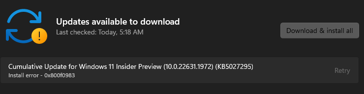 Fix Windows Update Error 0x800f0983 on Windows 10/11 | 7 Working Fixes